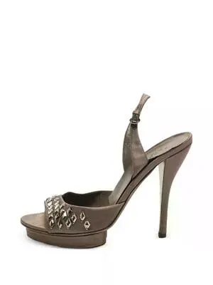 Gucci Crystal Embellished Platform Stiletto Sandals