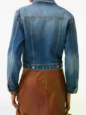 Versace Denim Blouson Jacket With Medusa Buttons