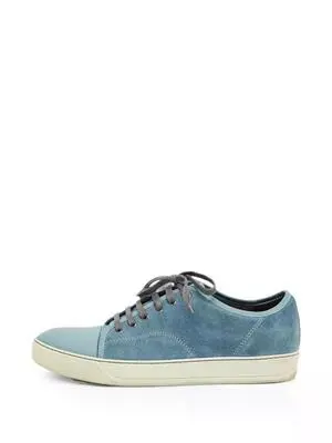 LANVIN Ddb1 Lace-up Suede Sneakers - Blue