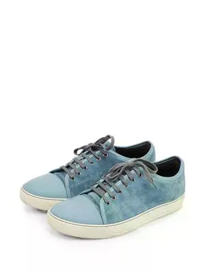 LANVIN Ddb1 Lace-up Suede Sneakers - Blue