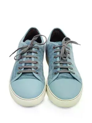 LANVIN Ddb1 Lace-up Suede Sneakers - Blue