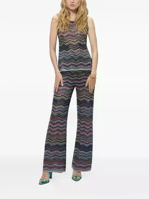 Missoni Sleeveless Chevron Viscose-blend Top