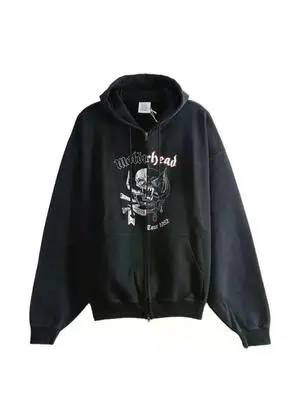 Vetements X Motorhead Zip-up Hoodie - Black