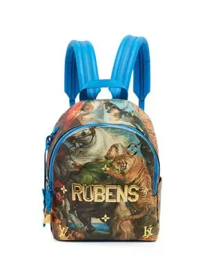 LOUIS VUITTON X Jeff Koons Rubens Palm Springs Backpack - Blue