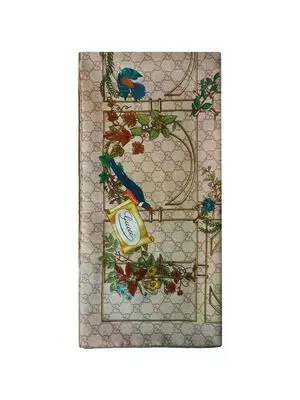 Gucci Printed Silk Twill Carré Scarf - Neutrals