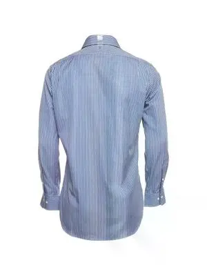 Polo Ralph Lauren Custom Fit Striped Cotton Shirt - Blue