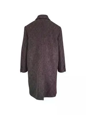 Brunello Cucinelli Double-breasted Herringbone Coat