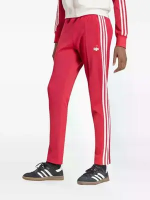 Adidas Sst Tp Logo-embroidered Track Pants - Red