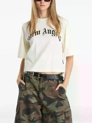 Palm Angels Curved-logo Boxy Tee