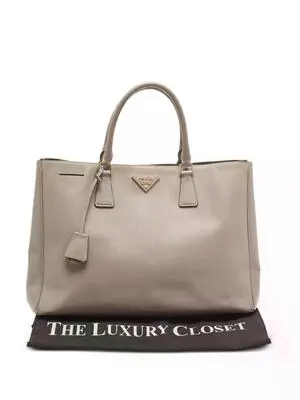 Prada Galleria Leather Tote Bag - Neutrals