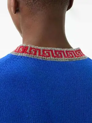 Versace Wool & Cashmere Knit Crewneck Jumper