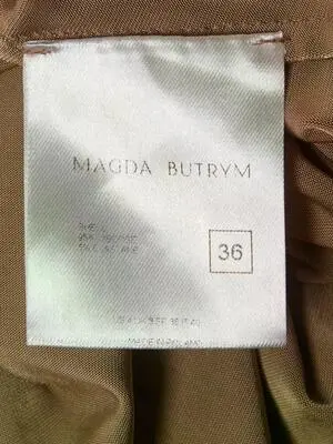Magda Butrym Ruched Detail Draped Scarf Mini Dress