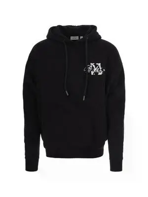 Off-White Logo-print Drawstring Hoodie - Black