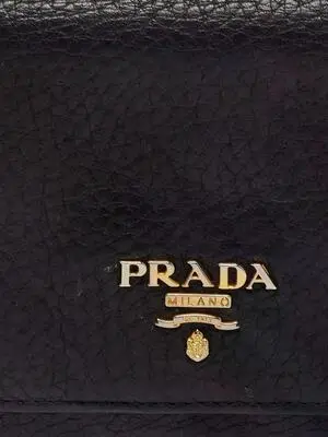 Prada Logo-plaque Flap Continental Wallet