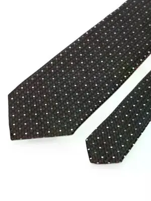 TOM FORD Geometric-pattern Silk Tie