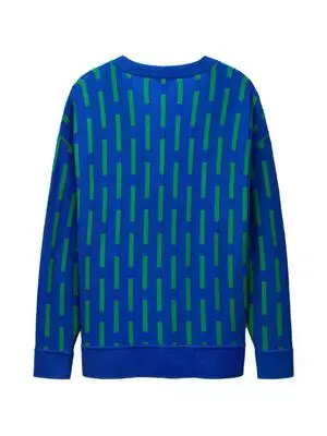 Versace Wool Knit V-neck Jumper With Embroidered Logo