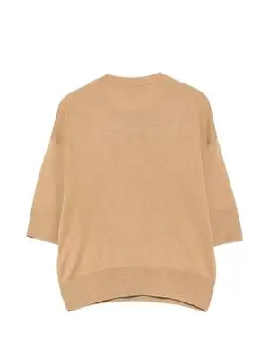 Alpha Studio Crew Neck Fine Knit Top