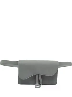 Dior 2020 Saddle Pouch Belt Bag - Grey