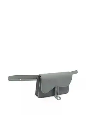 Dior 2020 Saddle Pouch Belt Bag - Grey