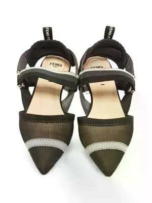 Fendi Colibri Slingback Ballet Flats