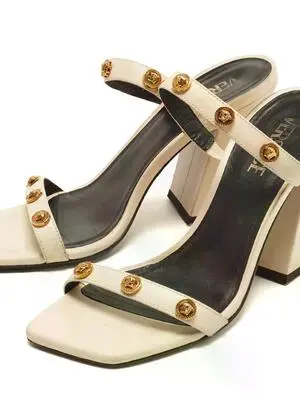 Versace Medusa Head Block Heel Sandals
