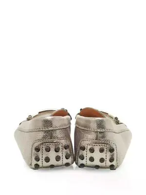 TOD'S Double T Leather Loafers