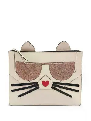 Karl Lagerfeld K/kocktail Choupette Pouch Bag - Pink
