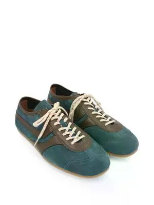 Dries Van Noten Suede Lace-up Sneakers - Blue