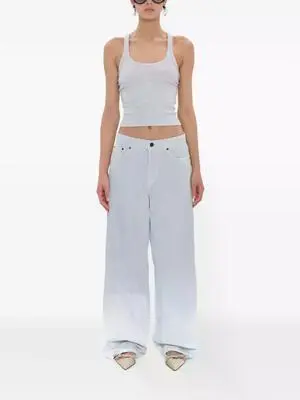 HAIKURE Logo-patch Wide-leg Jeans - Blue