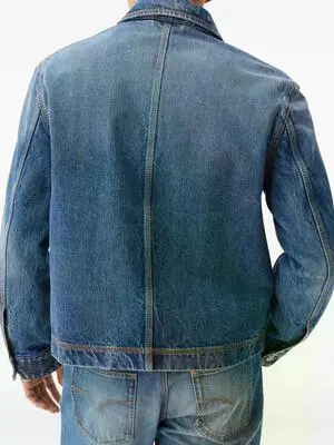 Versace Denim Blouson Jacket With Medusa Buttons