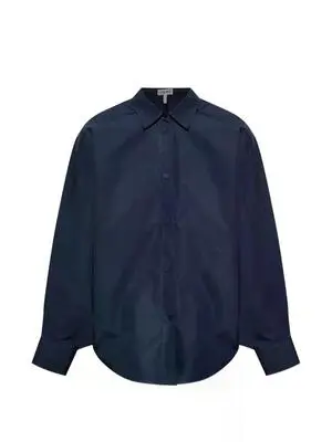 Loewe Cotton Shirt With Batwing Sleeves - Blue