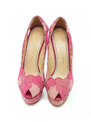 CHARLOTTE OLYMPIA Dolly Heart-patch Pumps