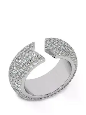 SOLO FOR DIAMONDS Pavé-set Diamond-embellished Ring