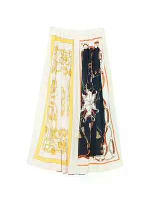 FORTE_FORTE Pleated Midi Skirt - Neutrals