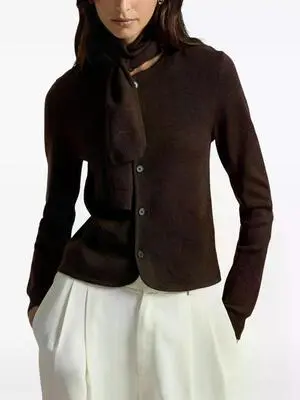 Polo Ralph Lauren Tie-scarf Wool Cardigan