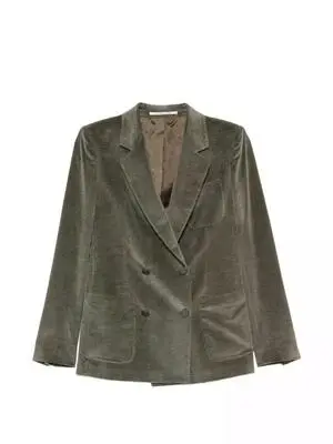 Tagliatore Double-breasted Corduroy Blazer - Green