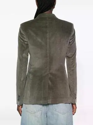 Tagliatore Double-breasted Corduroy Blazer - Green
