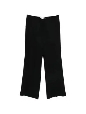 Marina Rinaldi Crepe Pressed-crease Flared Trousers