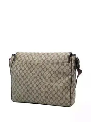 Gucci 2016-2026 Large Gg Supreme Interlocking G Messenger Bag Crossbody Bag