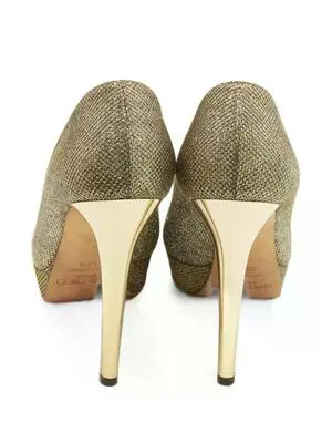 JIMMY CHOO Dahlia Glitter Platform Pumps