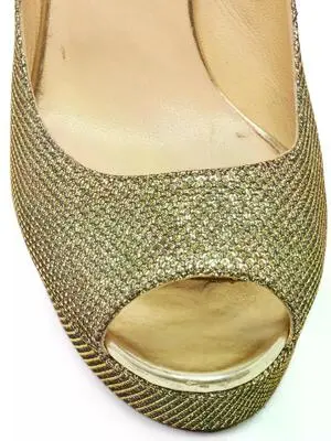 JIMMY CHOO Dahlia Glitter Platform Pumps
