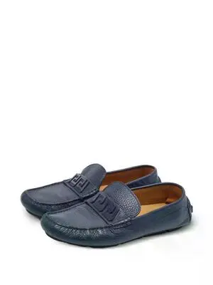 Versace La Greca Leather Loafers