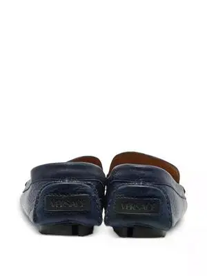 Versace La Greca Leather Loafers