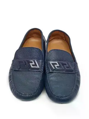 Versace La Greca Leather Loafers