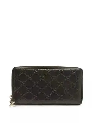 Gucci Guccissima Zip-around Wallet - Black