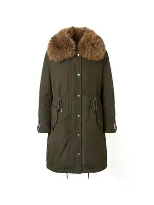 Moncler Halicte Long Down Parka - Green