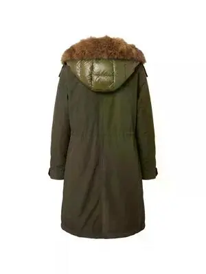 Moncler Halicte Long Down Parka - Green
