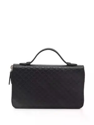 Gucci Double Zip Guccissima Clutch Bag