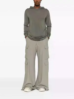 Rick Owens Cargobelas Drawstring-waist Wide-leg Cargo Pants