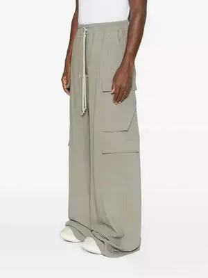 Rick Owens Cargobelas Drawstring-waist Wide-leg Cargo Pants